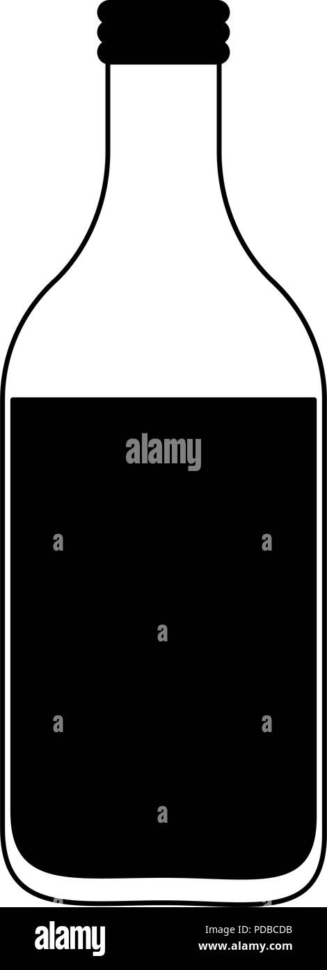 Full cream milk bottle Black and White Stock Photos & Images - Alamy