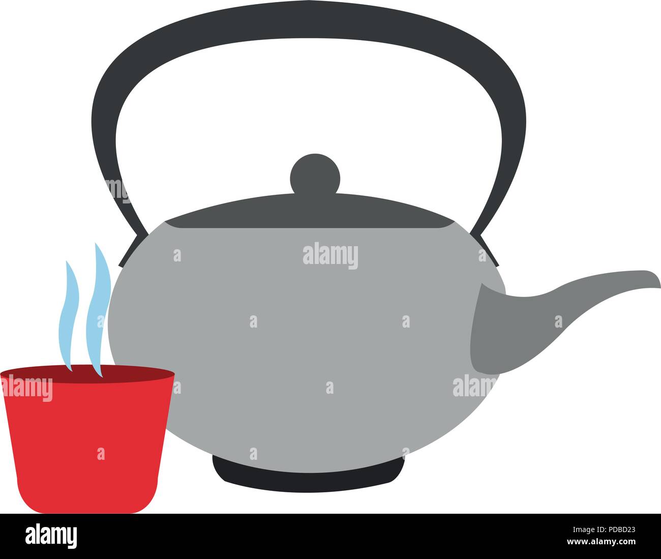 Teapot utensil isolated Stock Vector Image & Art - Alamy