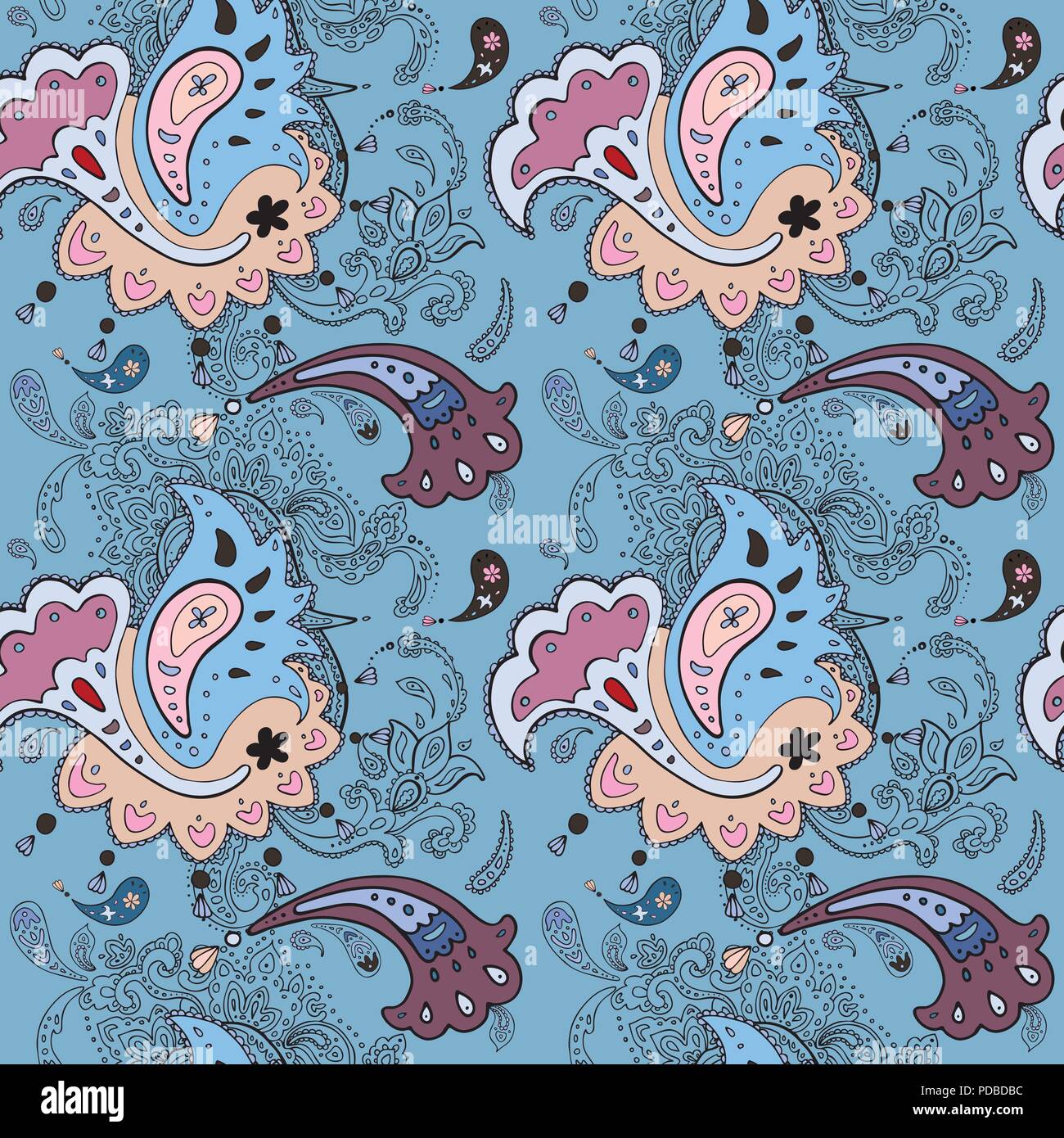 Paisley. Hand Drawn Boho ornament Stock Vector Image & Art - Alamy