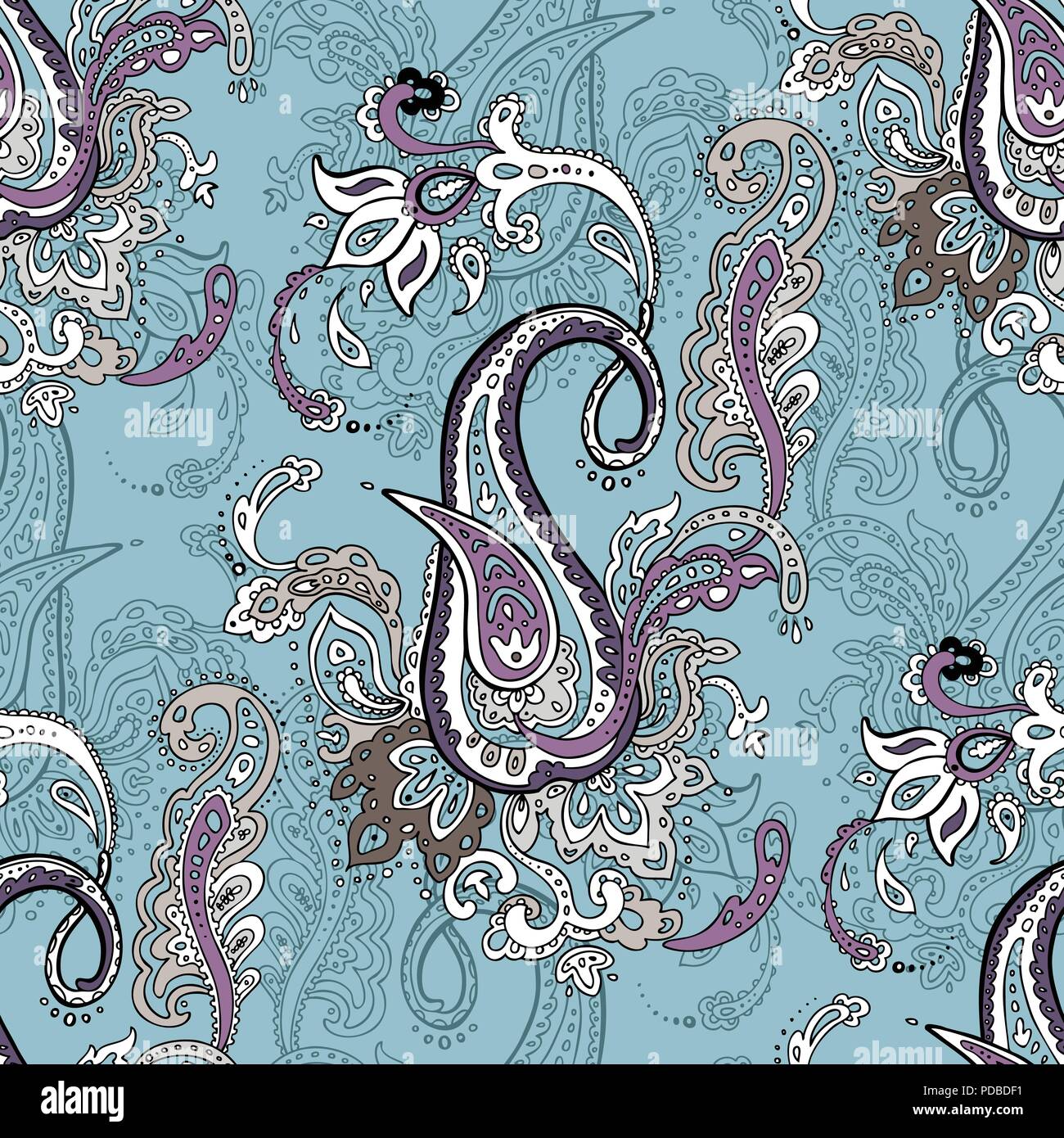 Paisley. Hand Drawn Boho ornament Stock Vector Image & Art - Alamy