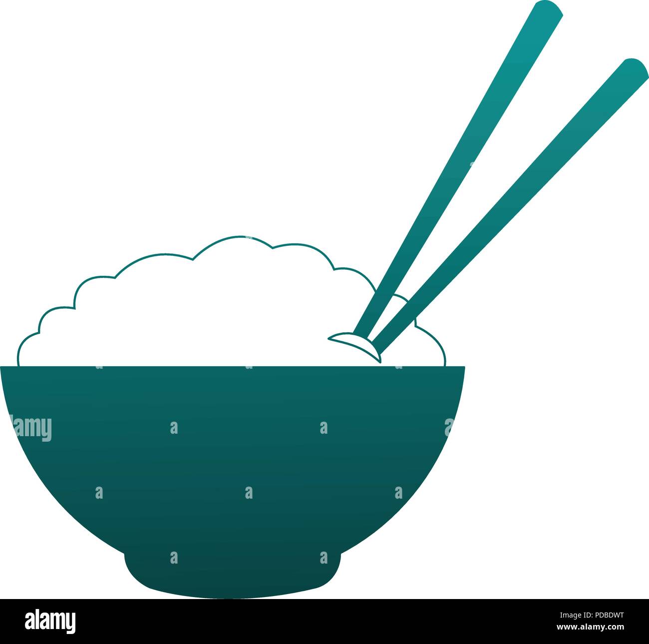 Blue rice in bowl chopstick hi-res stock photography and images - Alamy