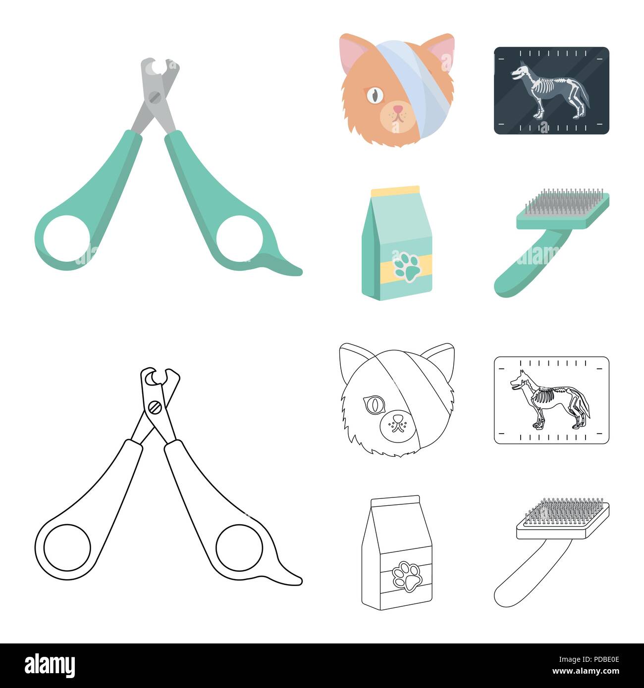 Scissors Clipart Outline Cat