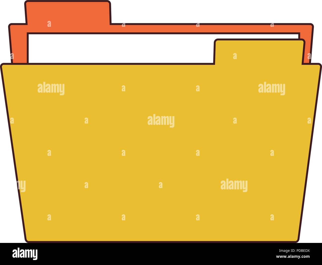 Folder document symbol Stock Vector Image & Art - Alamy