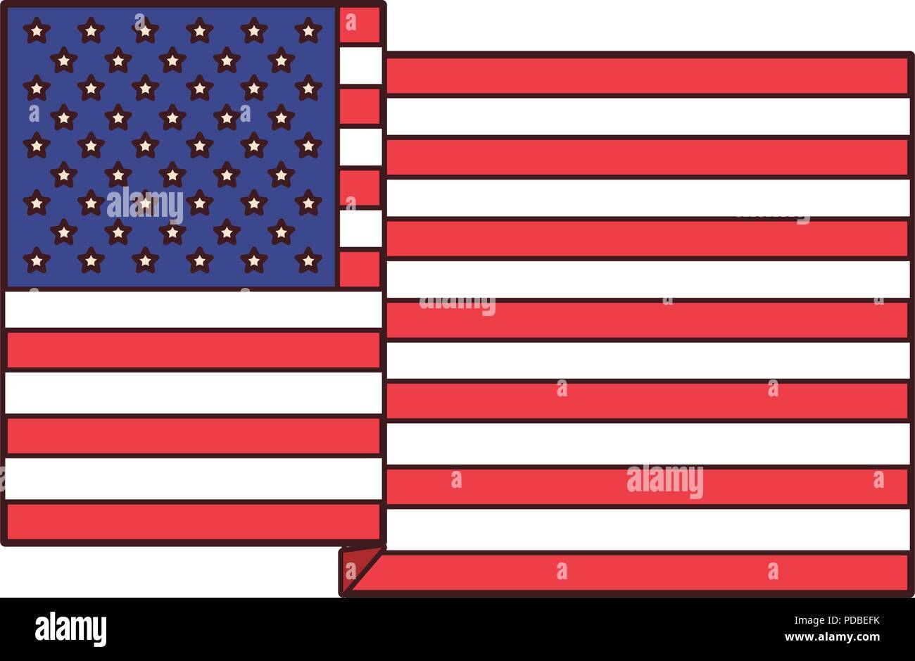 USA flag symbol Stock Vector Image & Art - Alamy