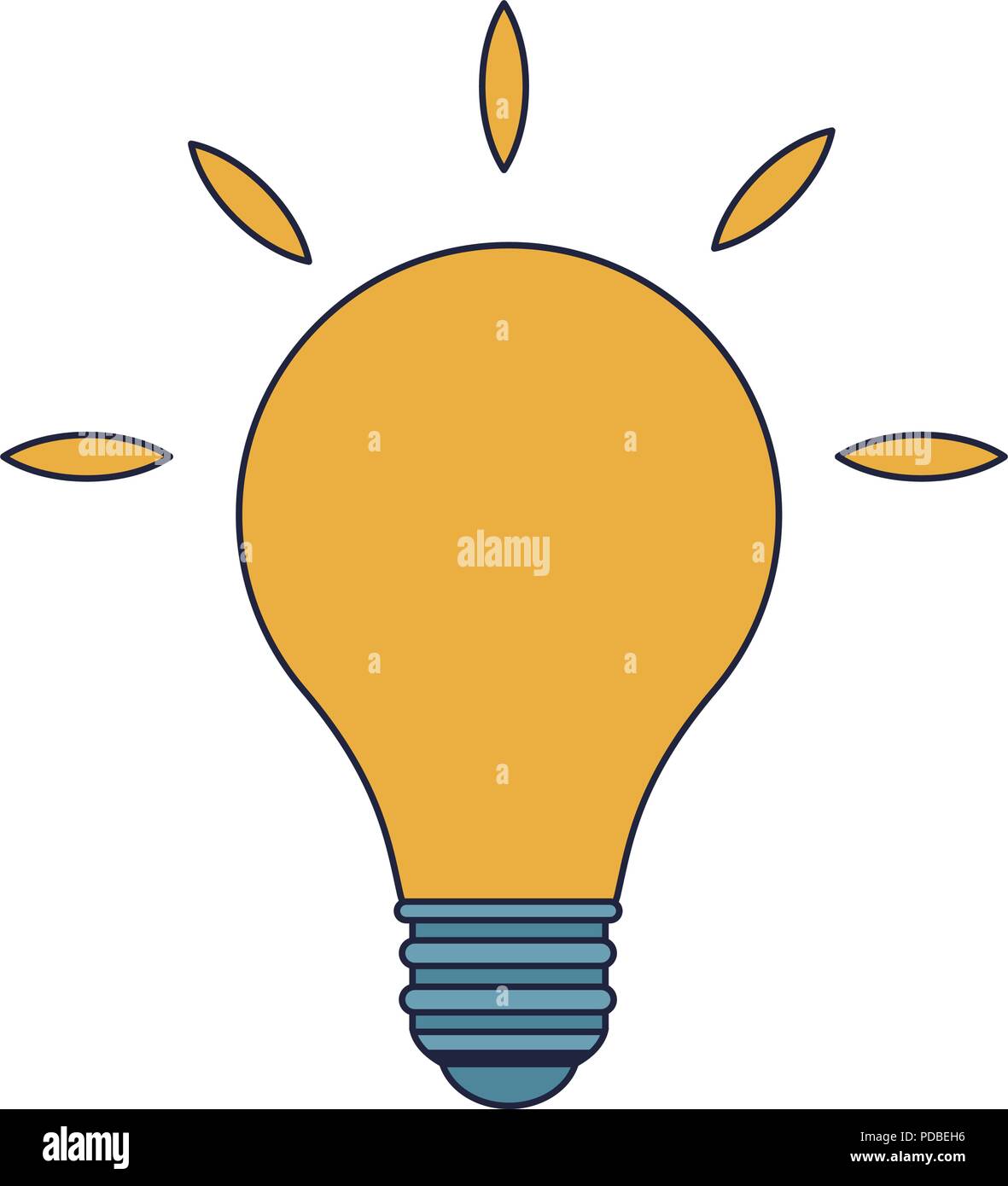 Bulb light symbol Stock Vector Image & Art - Alamy