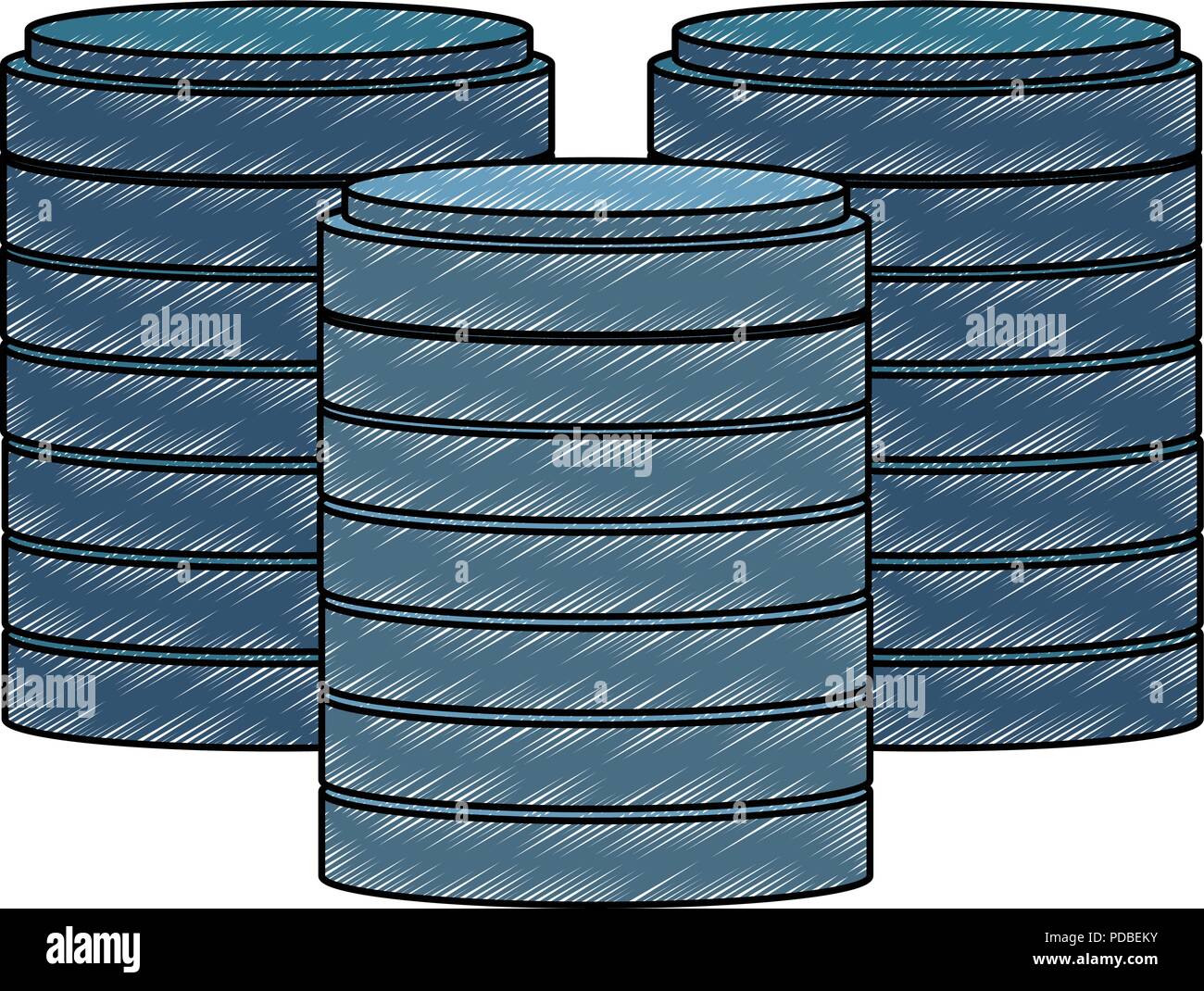 Storage disks symbol scribble Stock Vector Image & Art - Alamy