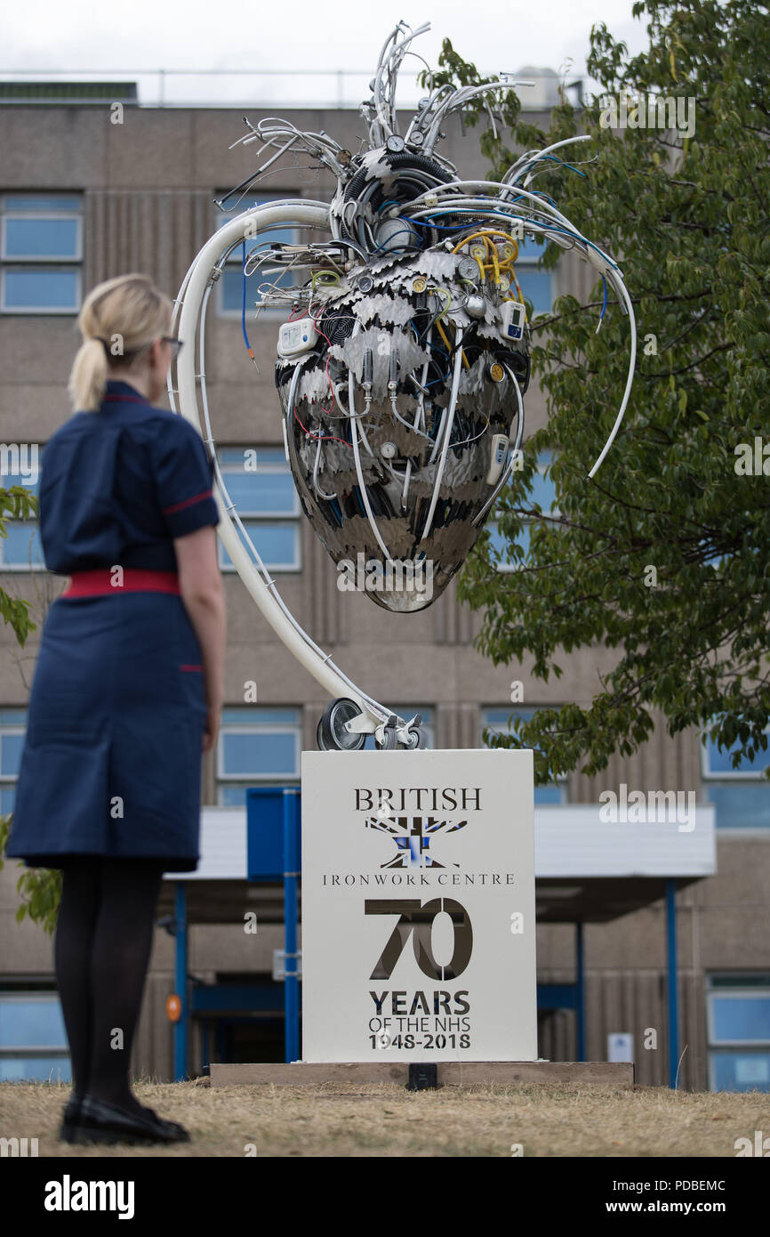 Clare Wesley, ward manager at Royal Shrewsbury Hospital with a human ...
