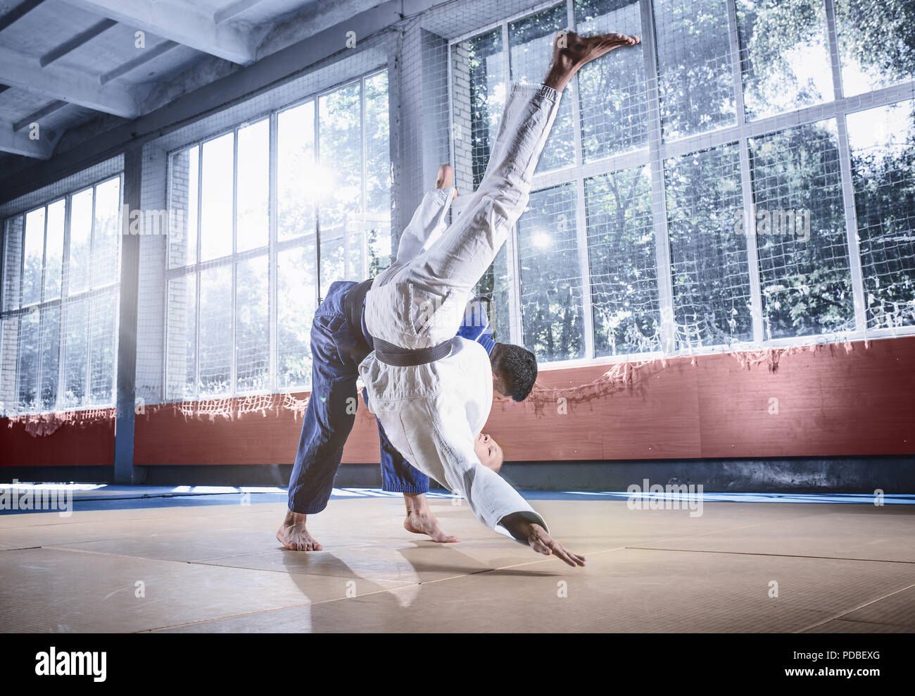 Judoka posture hi-res stock photography and images - Alamy