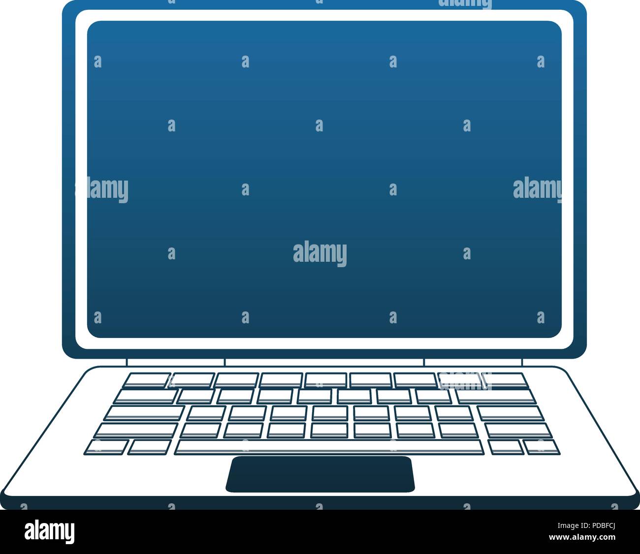 Laptop pc technology blue lines Stock Vector Image & Art - Alamy