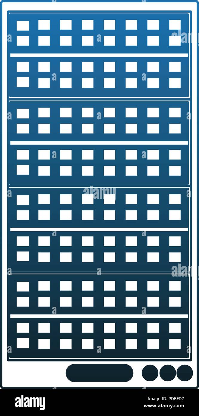 Server tower technology blue lines Stock Vector Image & Art - Alamy