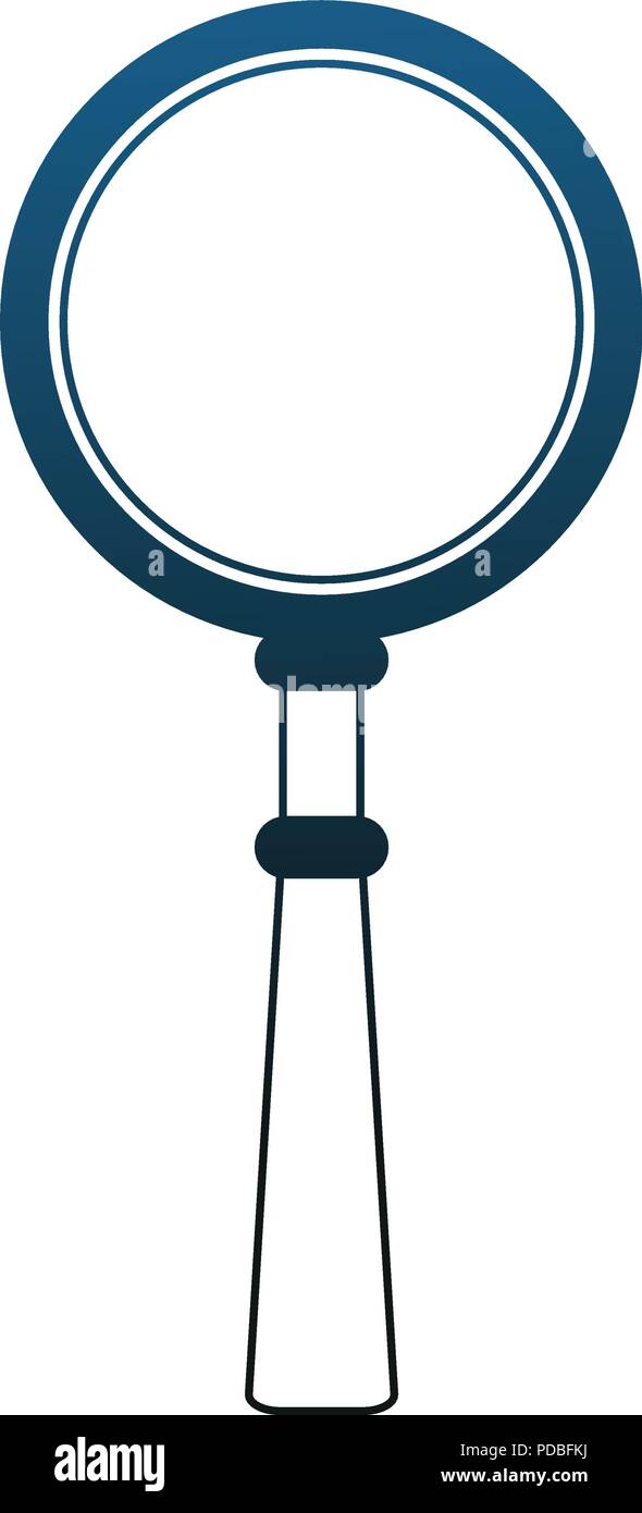 Magnifying glass symbol blue lines Stock Vector Image & Art - Alamy