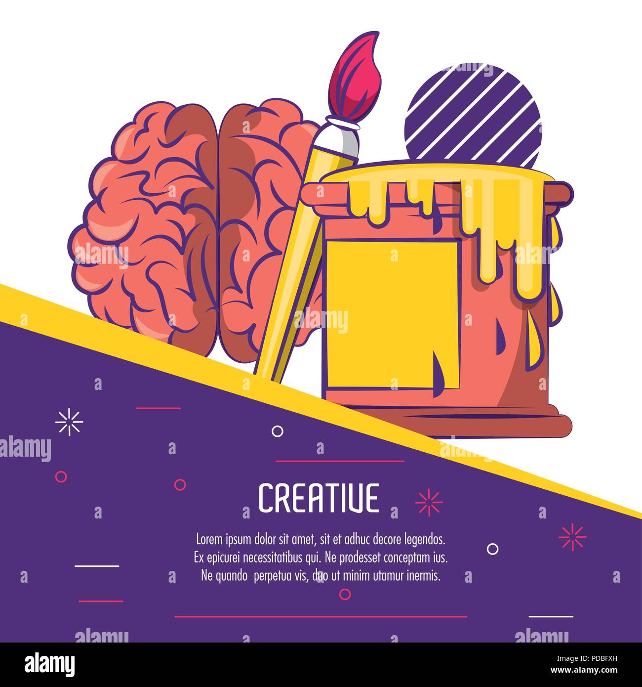 Creative mind poster Stock Vector Image & Art - Alamy