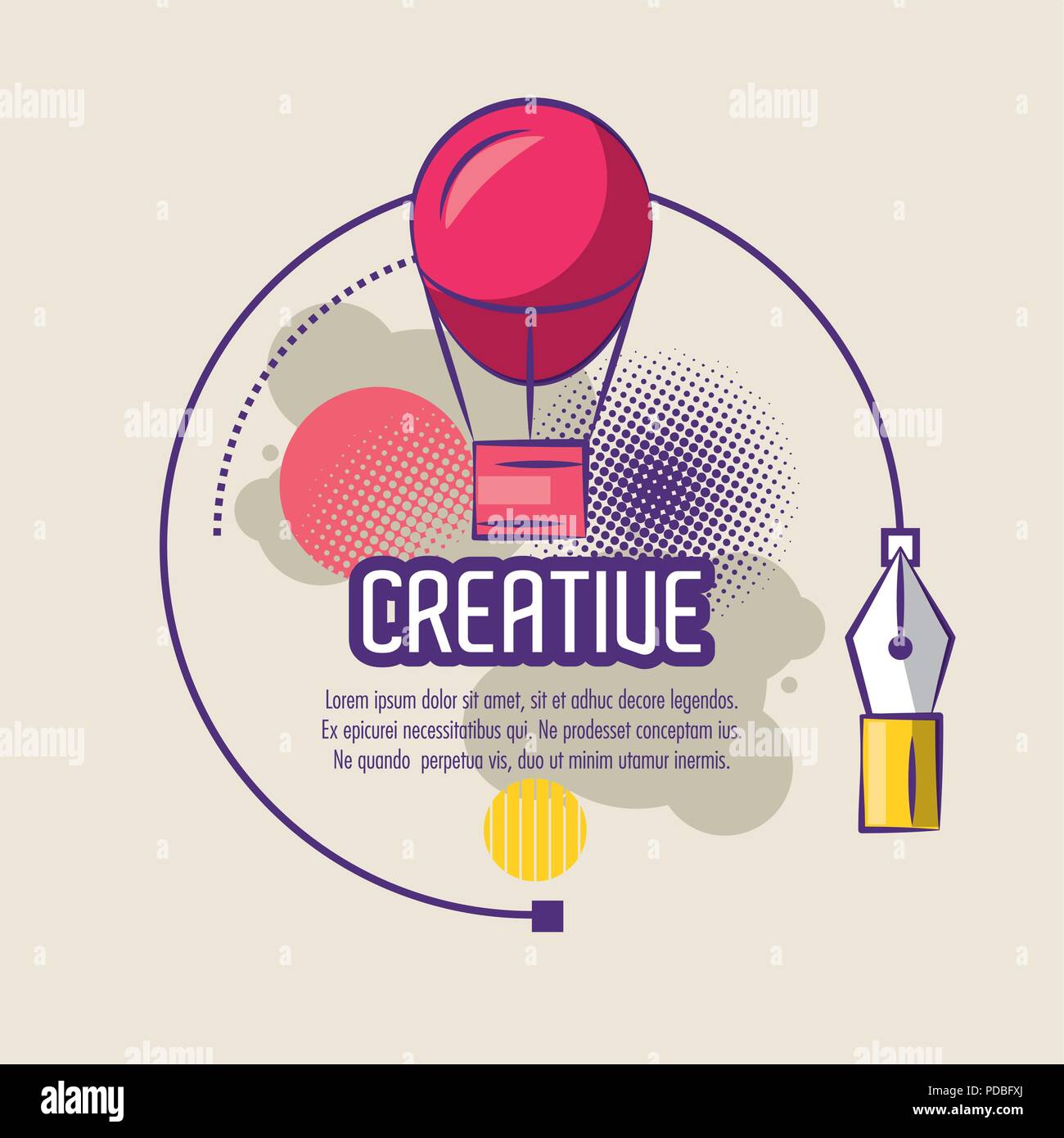 Creative mind poster Stock Vector Image & Art - Alamy