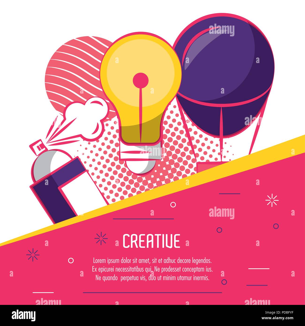 Creative mind poster Stock Vector Image & Art - Alamy