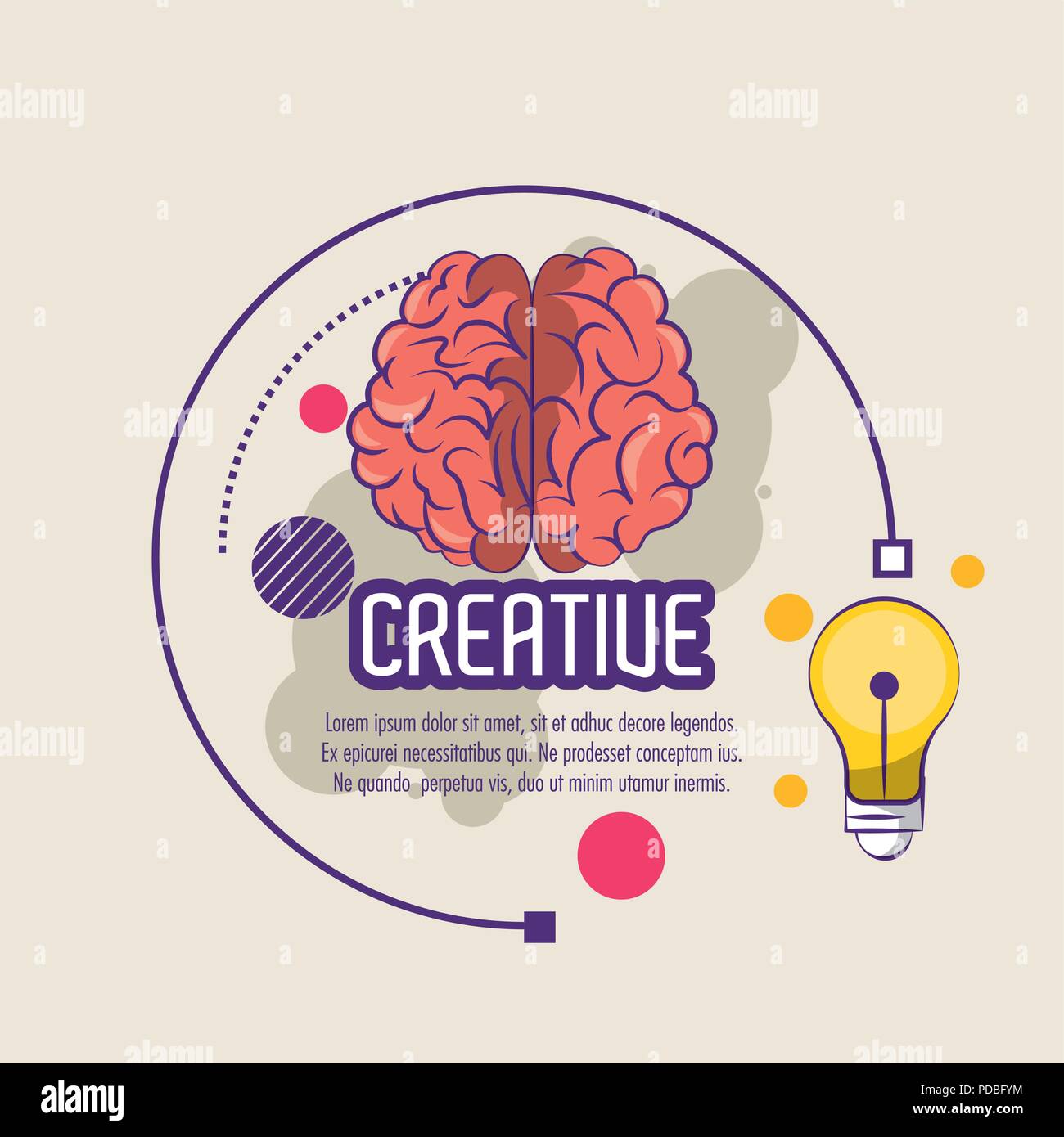 Creative mind poster Stock Vector Image & Art - Alamy