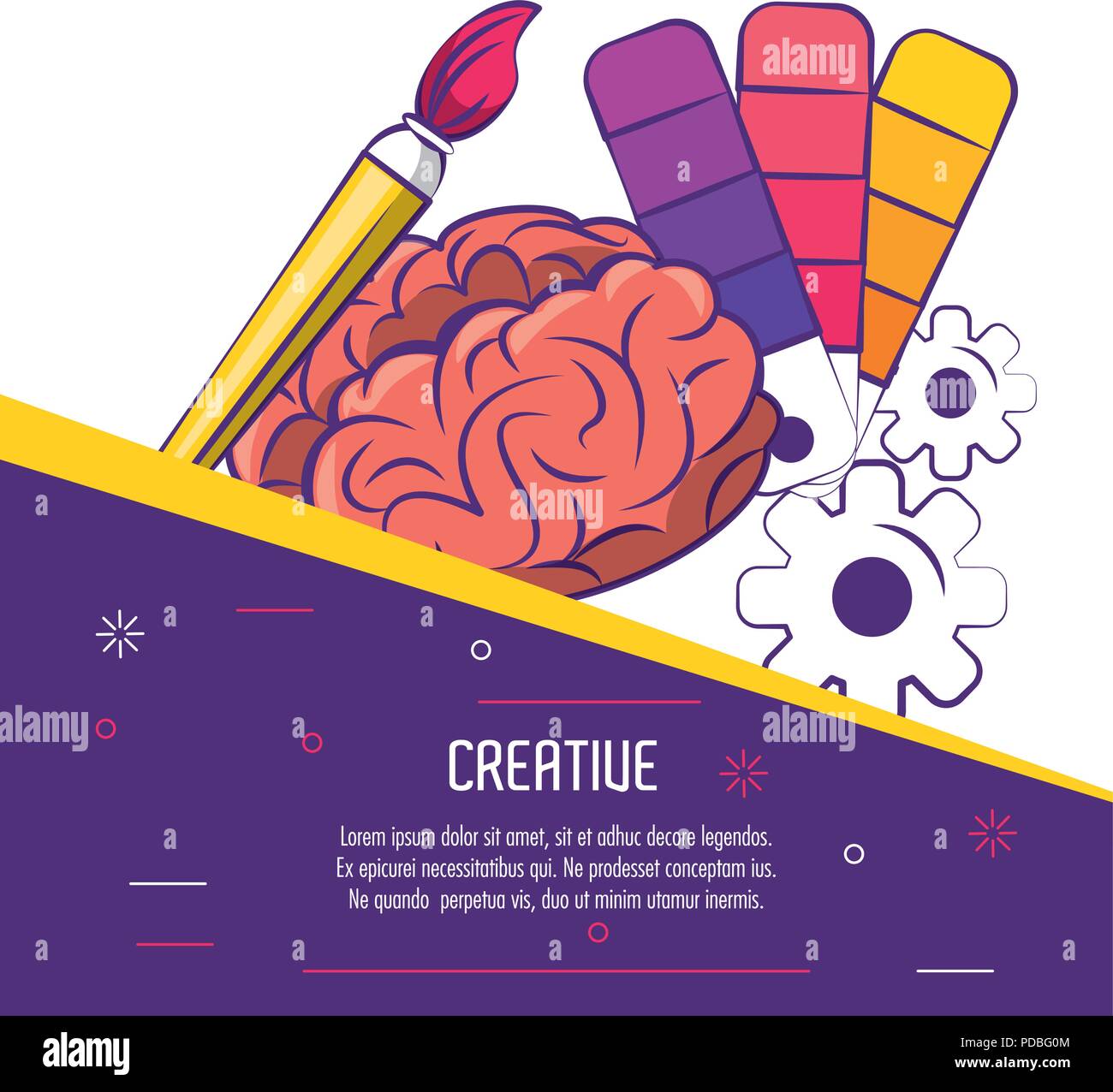 Creative mind poster Stock Vector Image & Art - Alamy