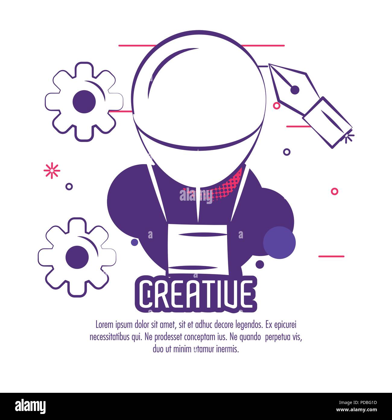 Creative mind poster Stock Vector Image & Art - Alamy