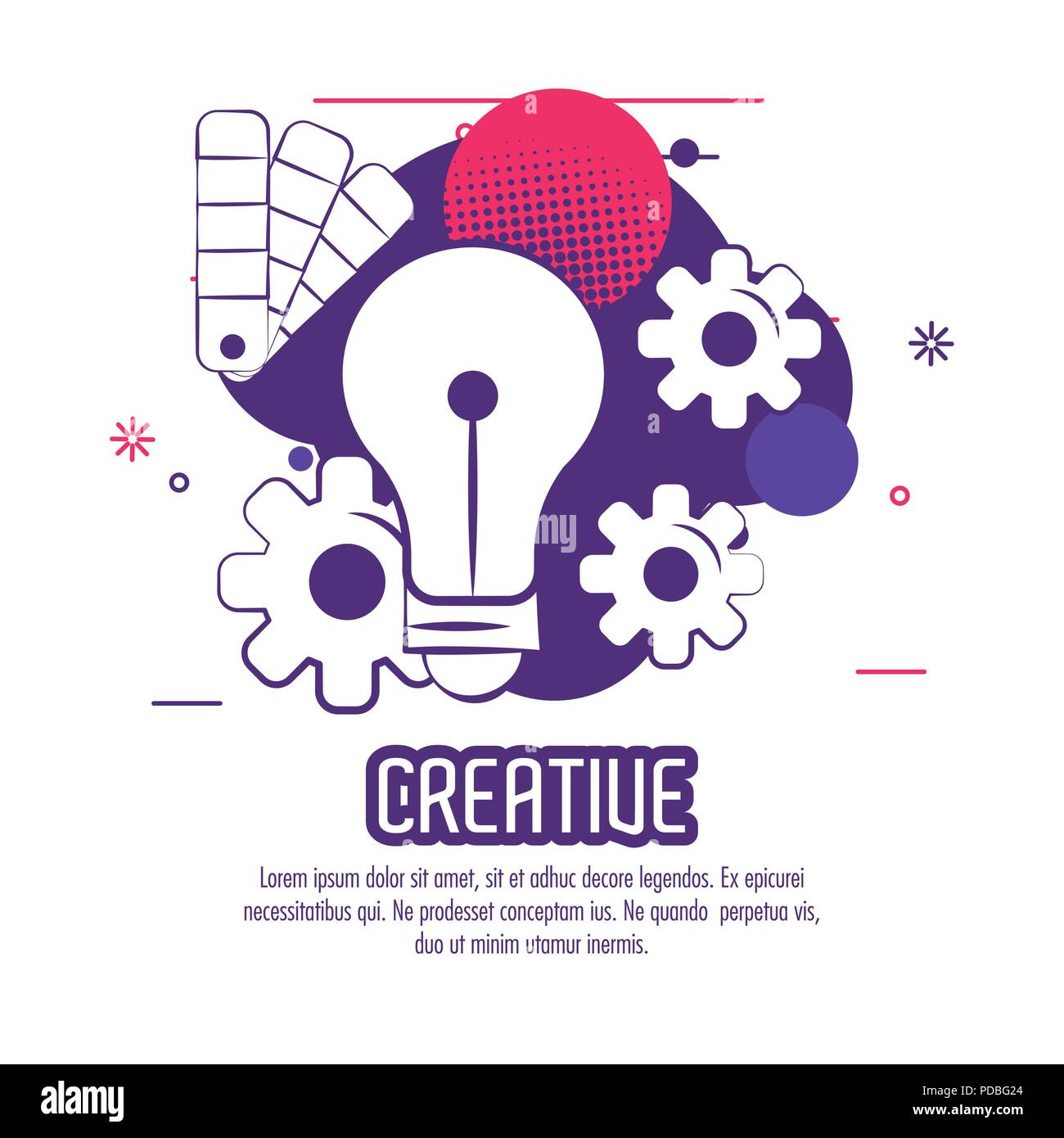 Creative mind poster Stock Vector Image & Art - Alamy