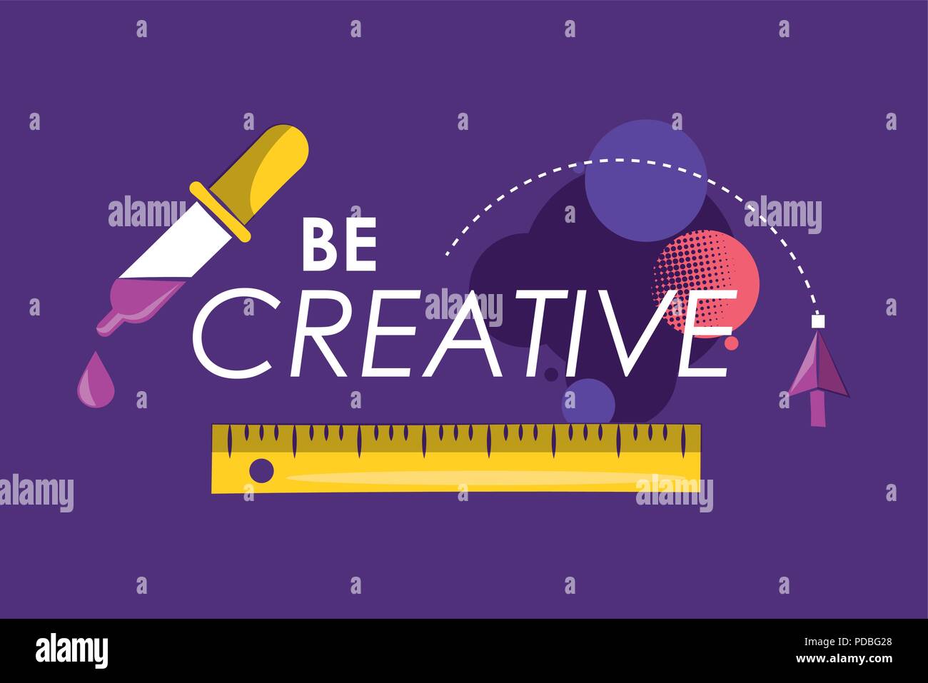 Be creative graphic design Stock Vector Image & Art - Alamy