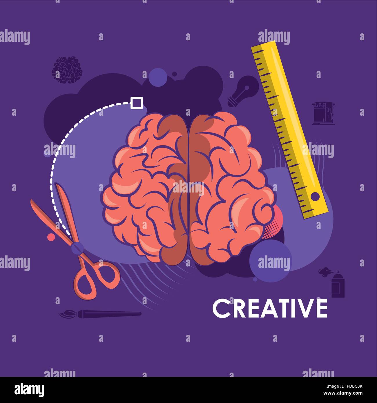 Be creative graphic design Stock Vector Image & Art - Alamy
