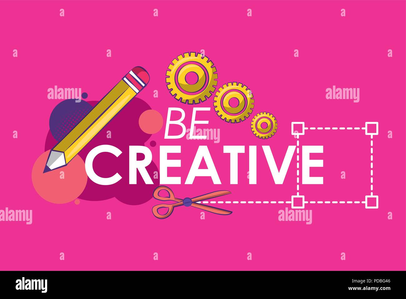 Be creative graphic design Stock Vector Image & Art - Alamy