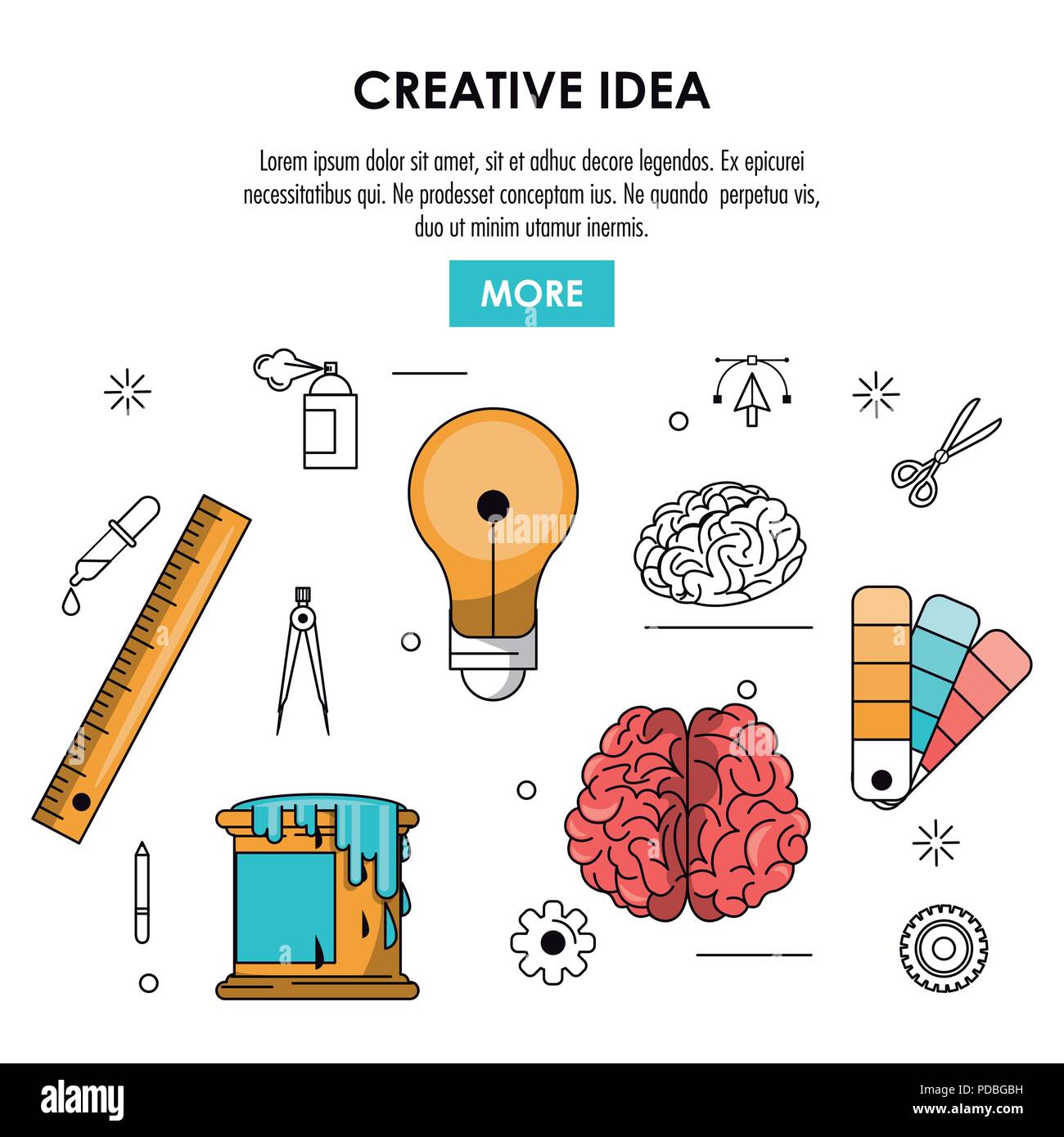 Be creative poster Stock Vector Image & Art - Alamy