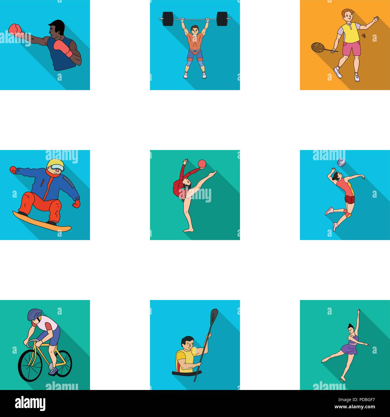 Olympic sports. Winter and summer sports. A set of pictures about ...