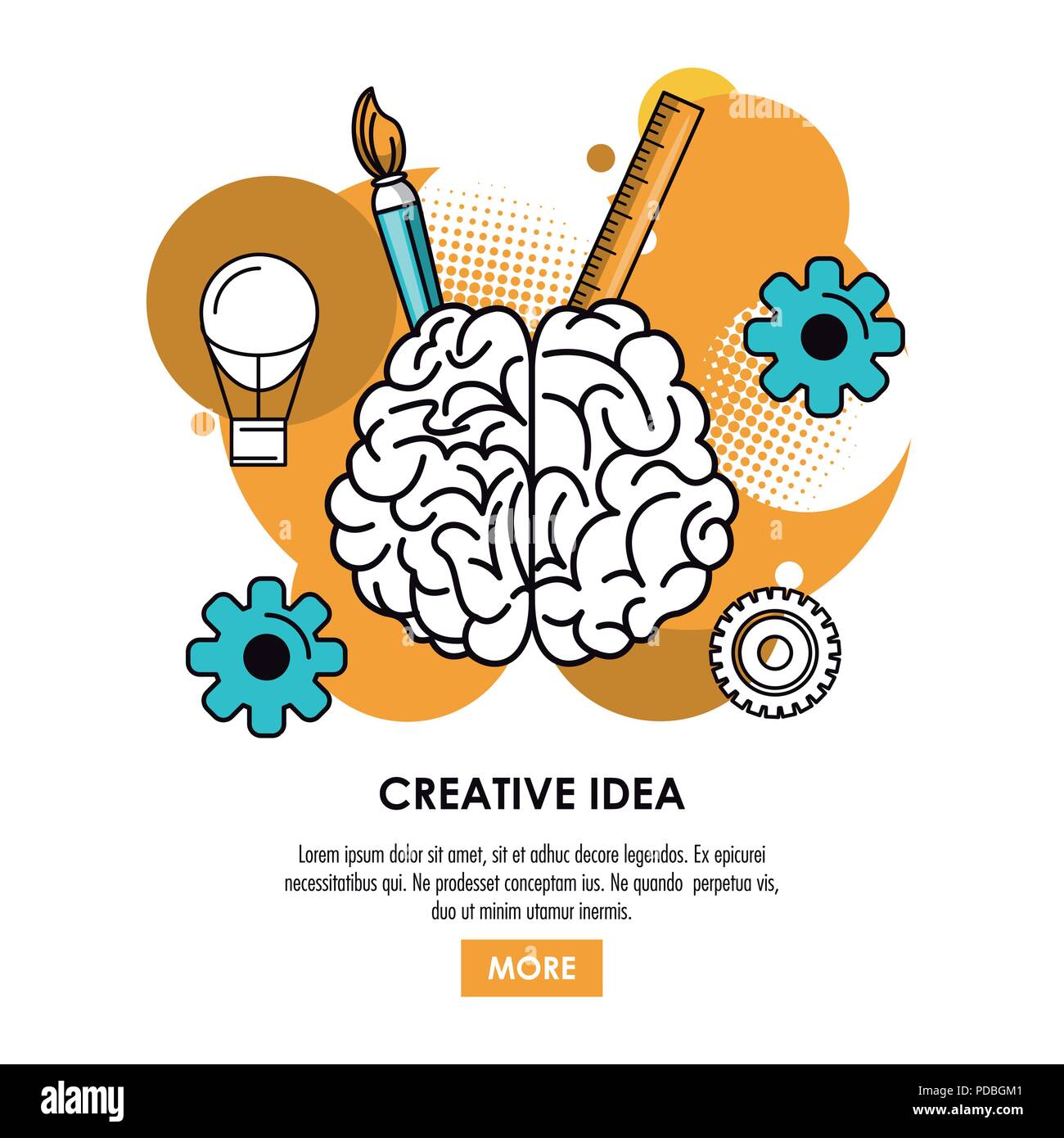 Be creative poster Stock Vector Image & Art - Alamy