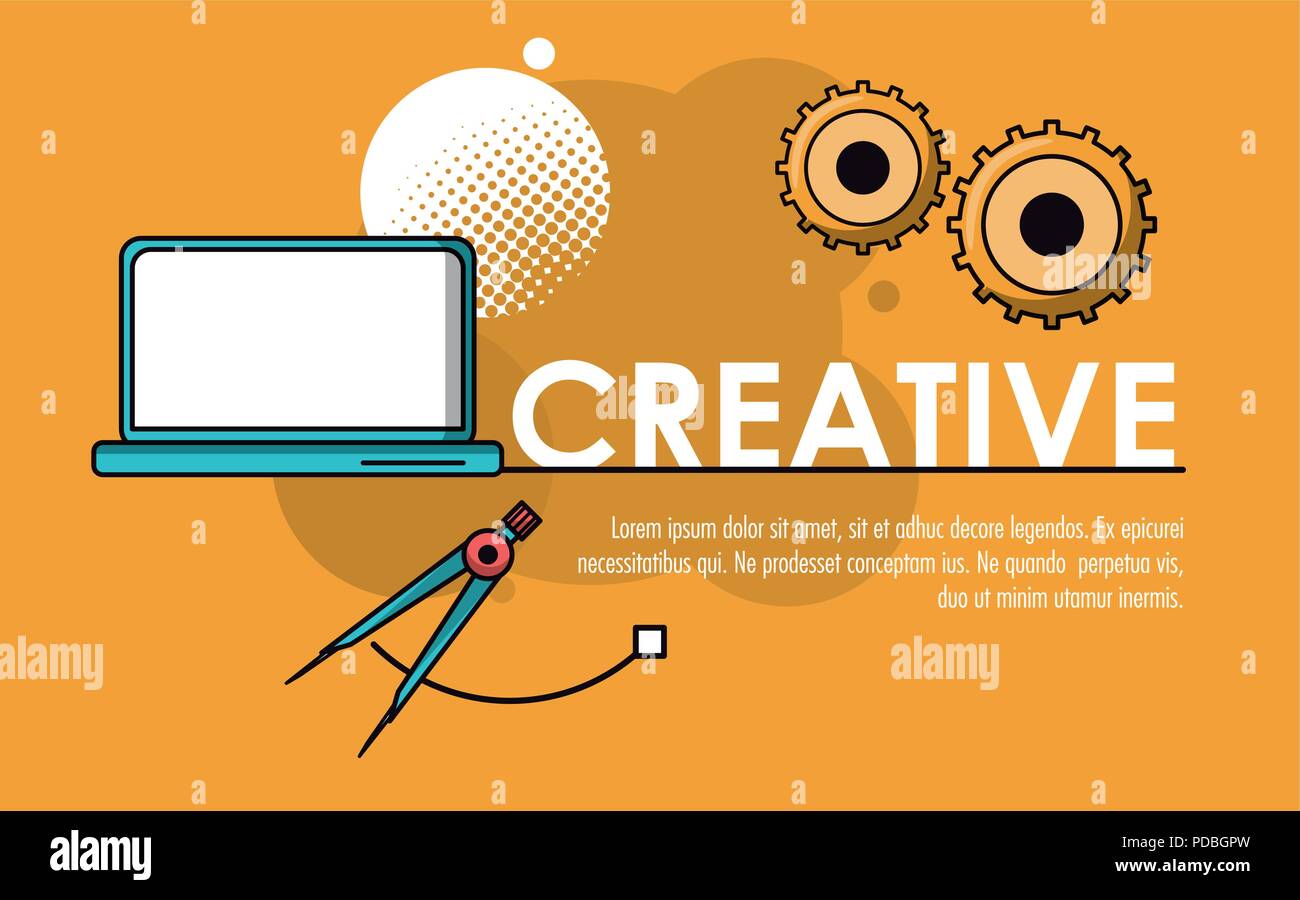 Be creative poster Stock Vector Image & Art - Alamy