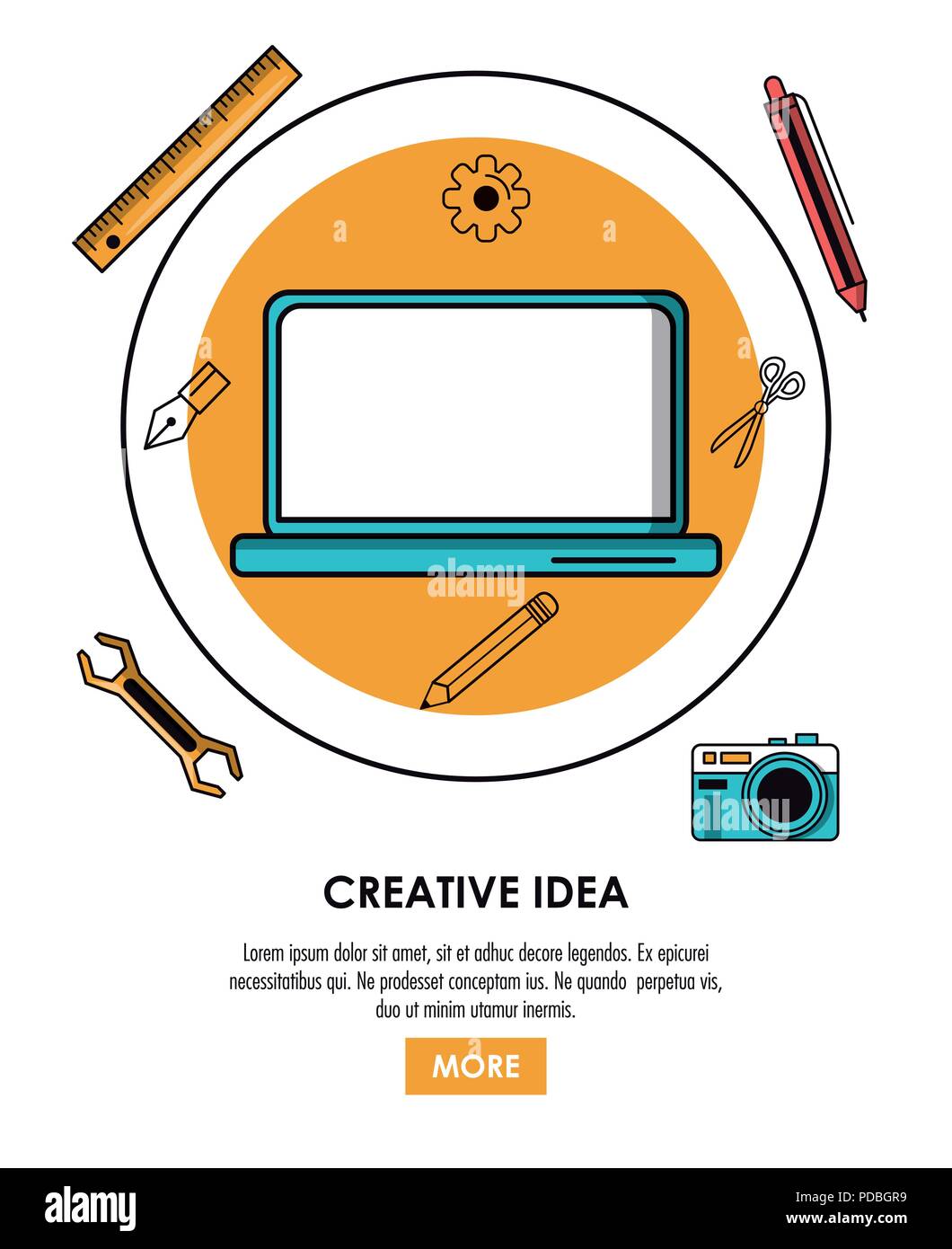 Be creative poster Stock Vector Image & Art - Alamy