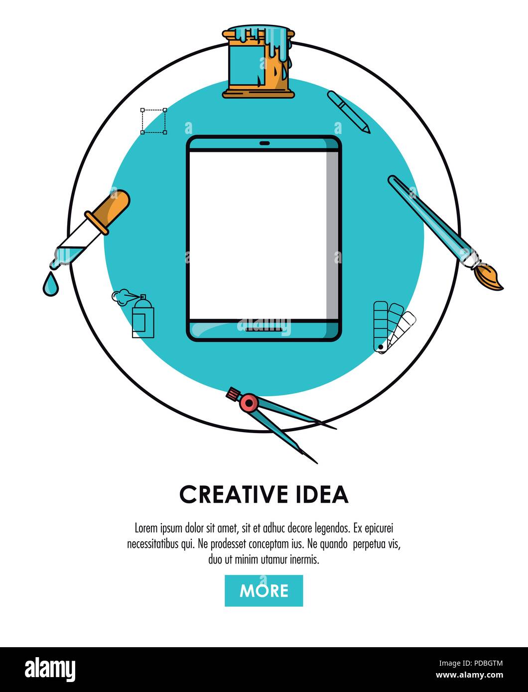 Be creative poster Stock Vector Image & Art - Alamy