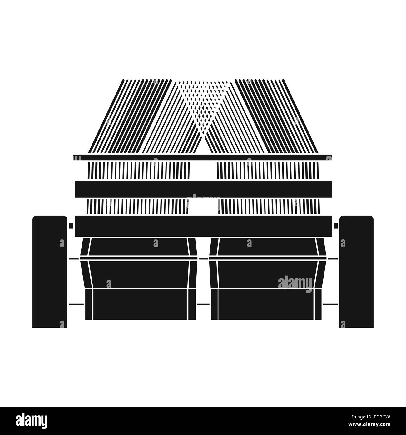 Machinery, single icon in black style.Machinery vector symbol stock ...