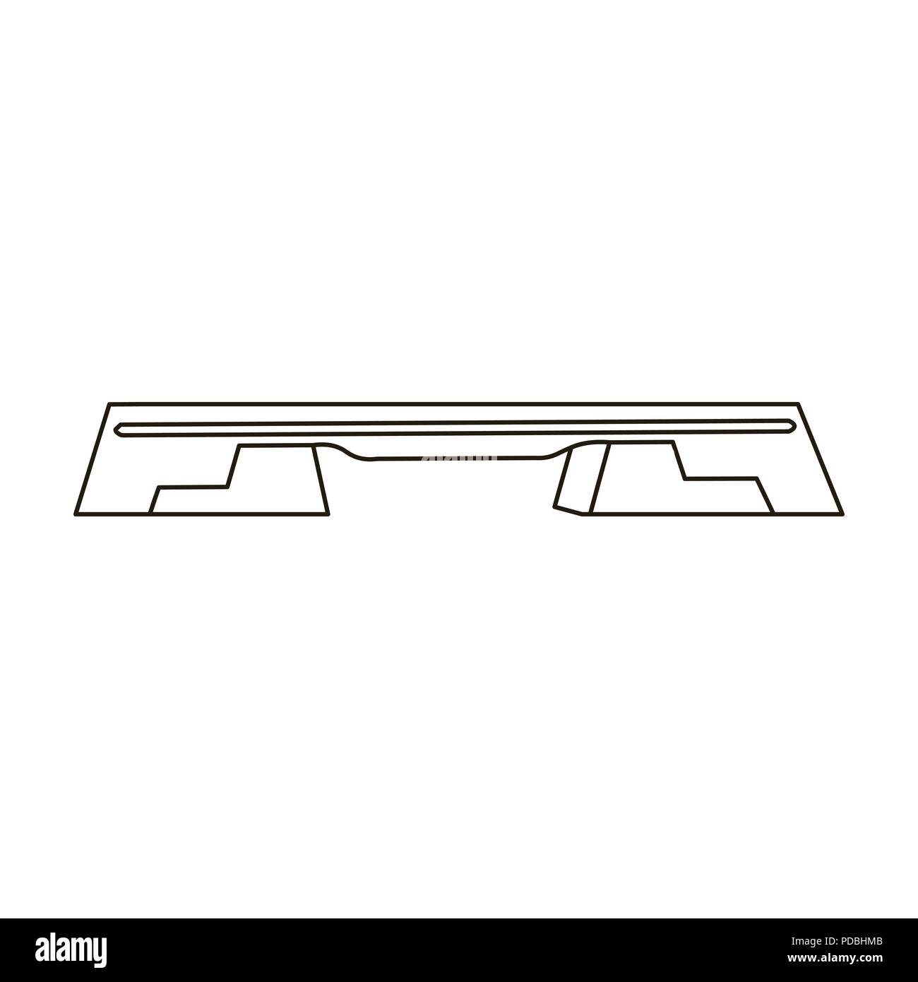 Ftness step board icon outline. Single sport icon from the big fitness ...