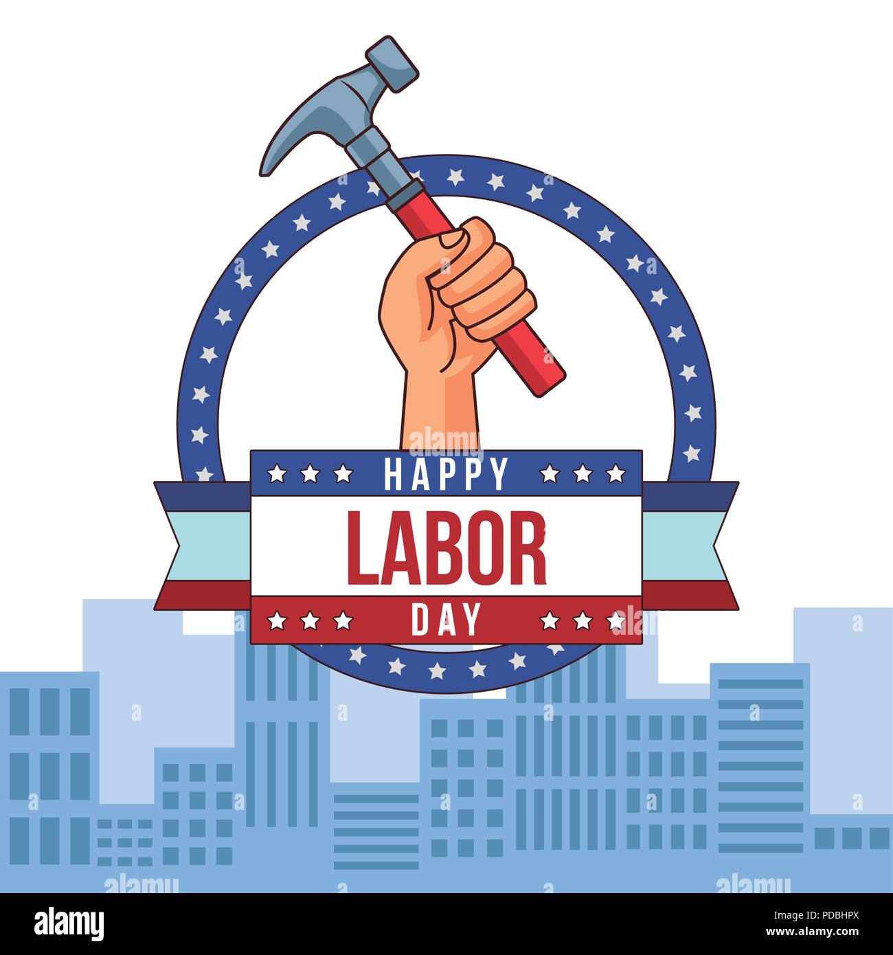 Happy labor day card Stock Vector Image & Art - Alamy