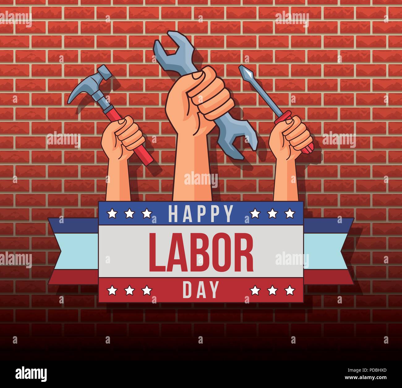 Happy labor day card Stock Vector Image & Art - Alamy