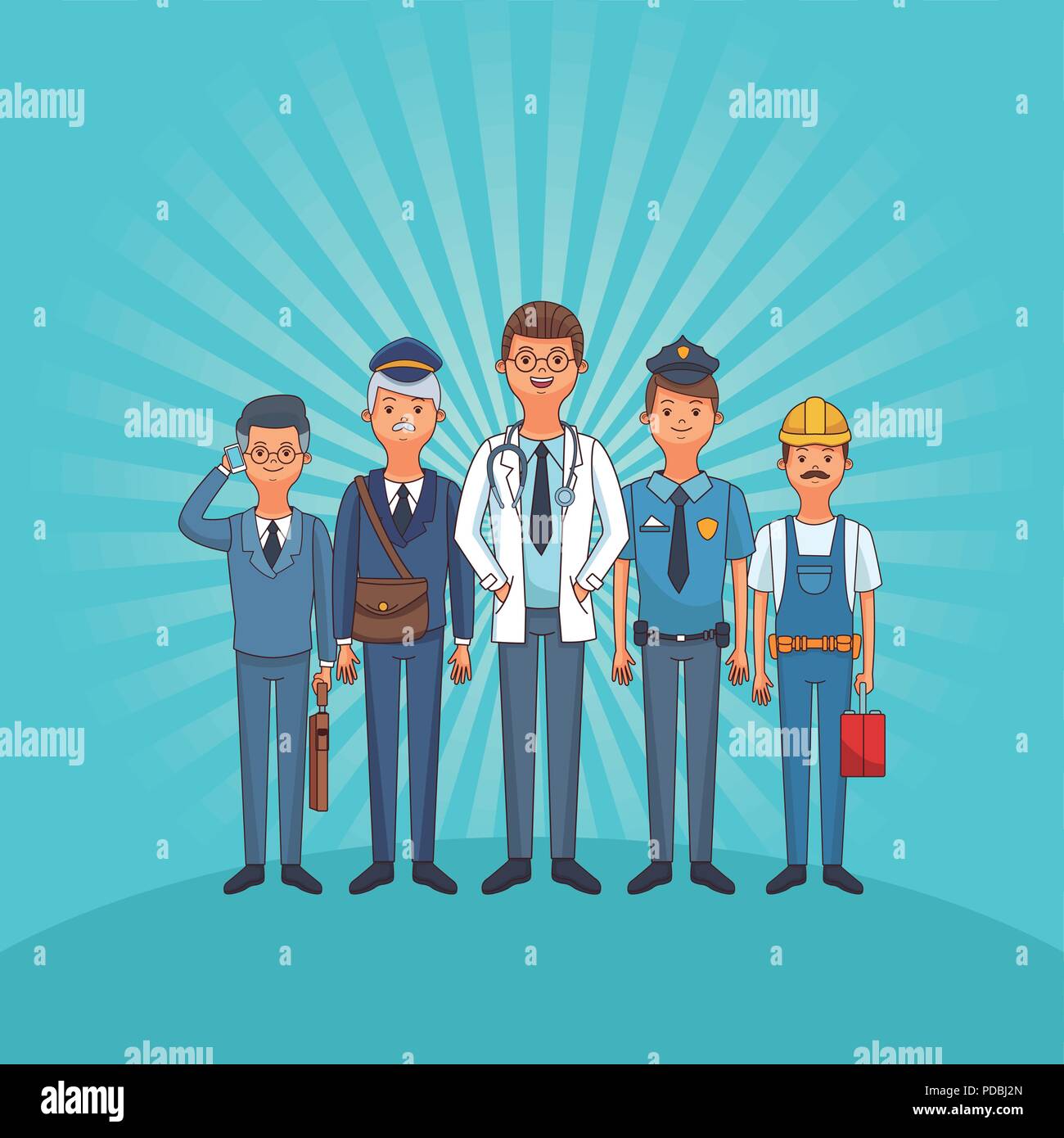 Jobs and professions Stock Vector Image & Art - Alamy