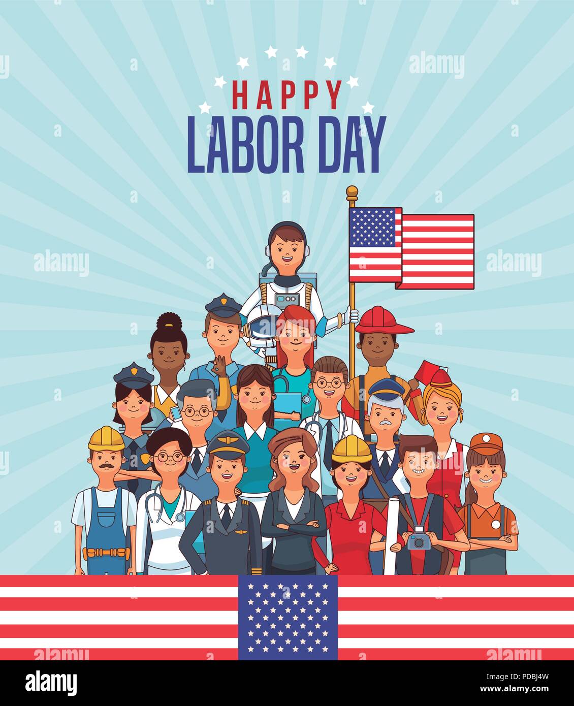 Happy labor day Stock Vector Images - Alamy