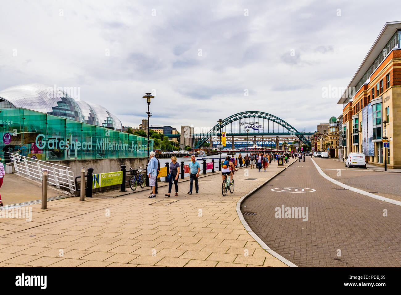 The Tyne riverside, Newcastle-upon-Tyne, UK Stock Photo - Alamy