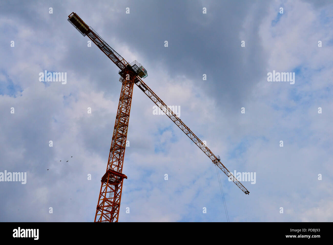 Tall construction crane hi-res stock photography and images - Alamy