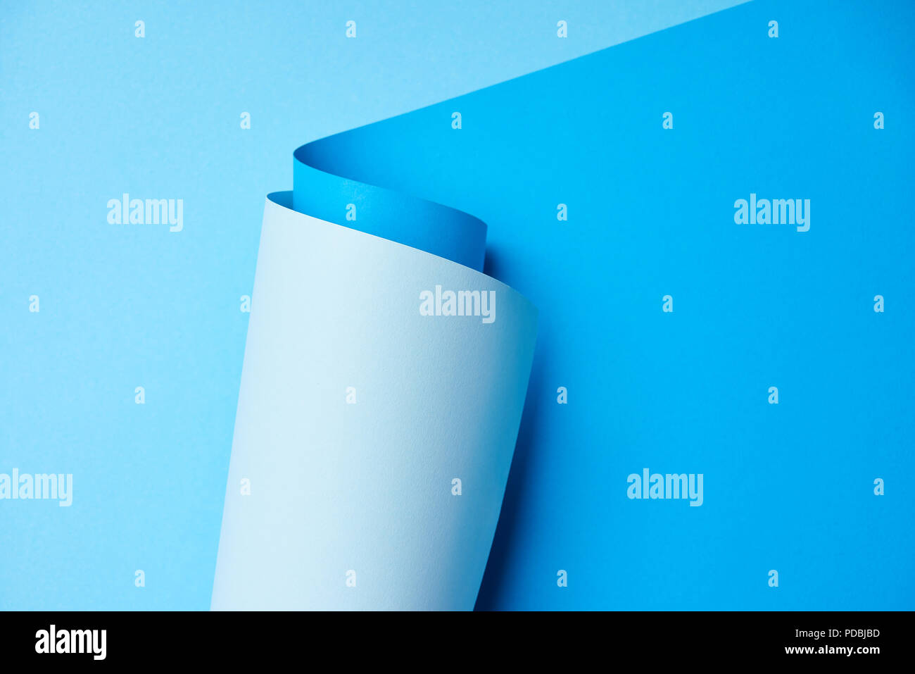 close-up view of bright blue creative paper background Stock Photo - Alamy