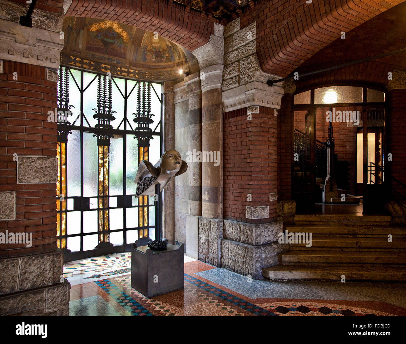 Via Vivaio Ecke Via Puccini 1911-1913 Vestibül mit Treppenaufgang und ...