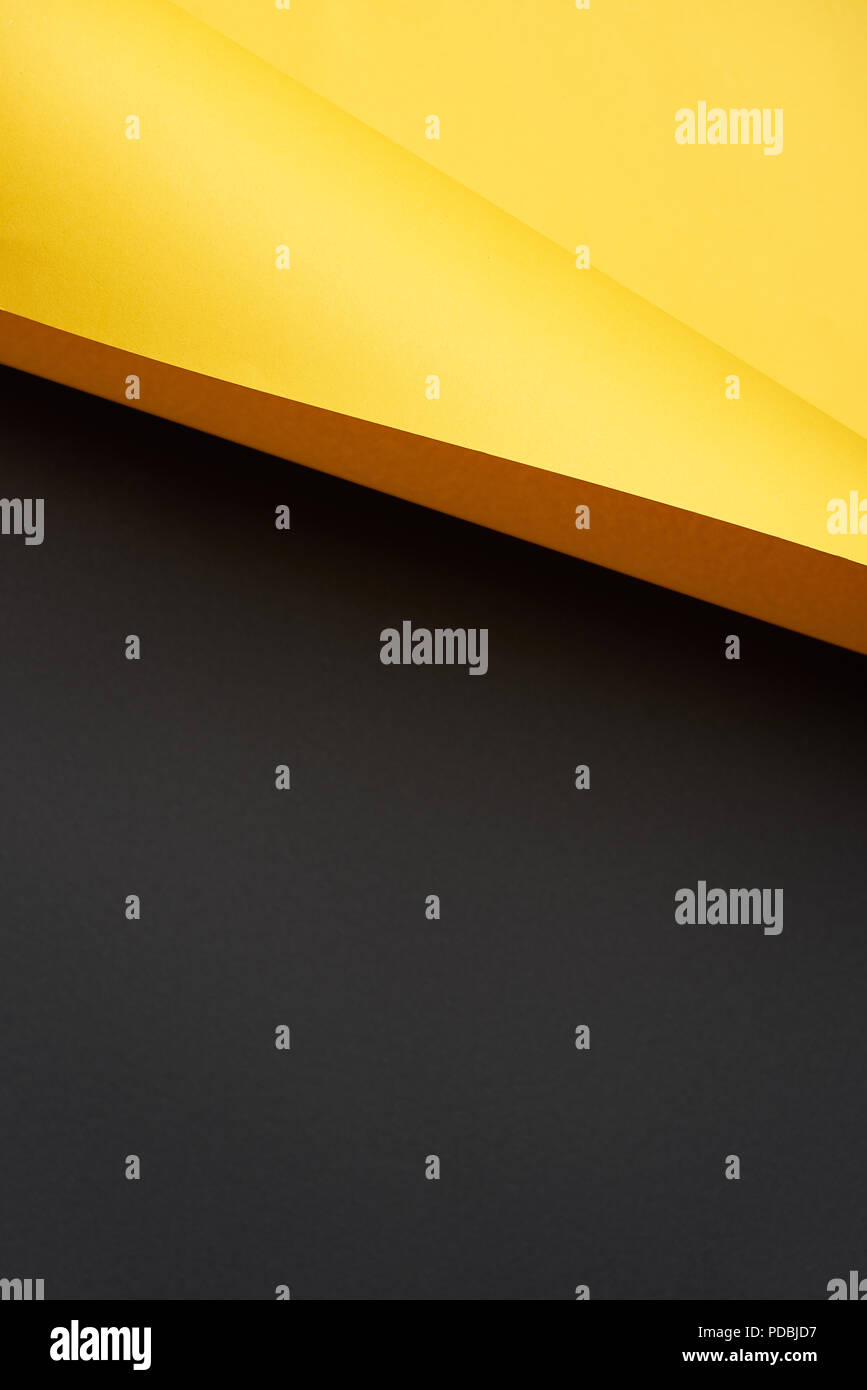 beautiful blank yellow and black paper background Stock Photo - Alamy