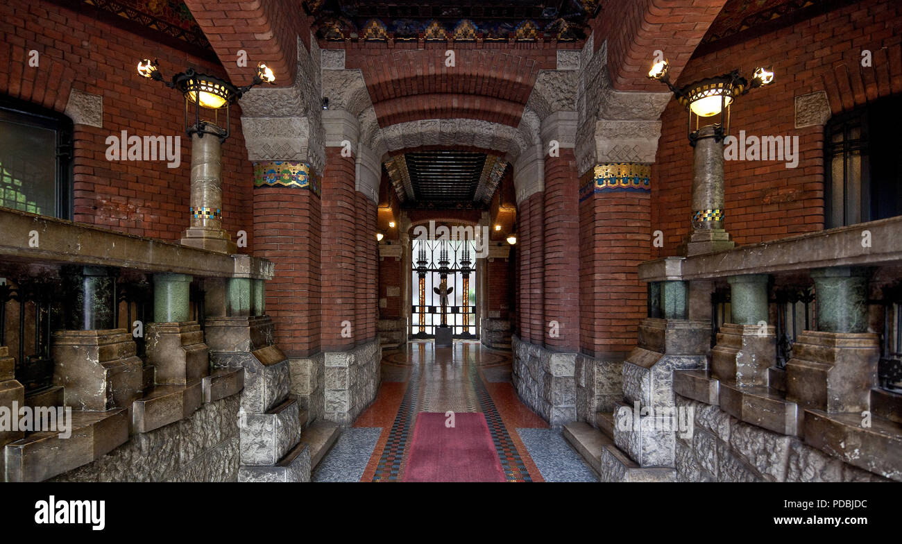 Via Vivaio Ecke Via Puccini 1911-1913 Vestibül mit Treppenaufgang und ...