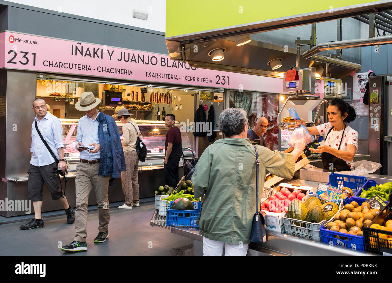 La Ribera market, Bilbao, Spain Stock Photo - Alamy