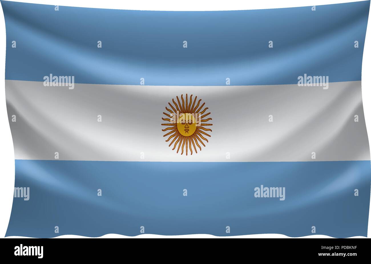 Argentina blue white sun flag Stock Vector Images - Alamy