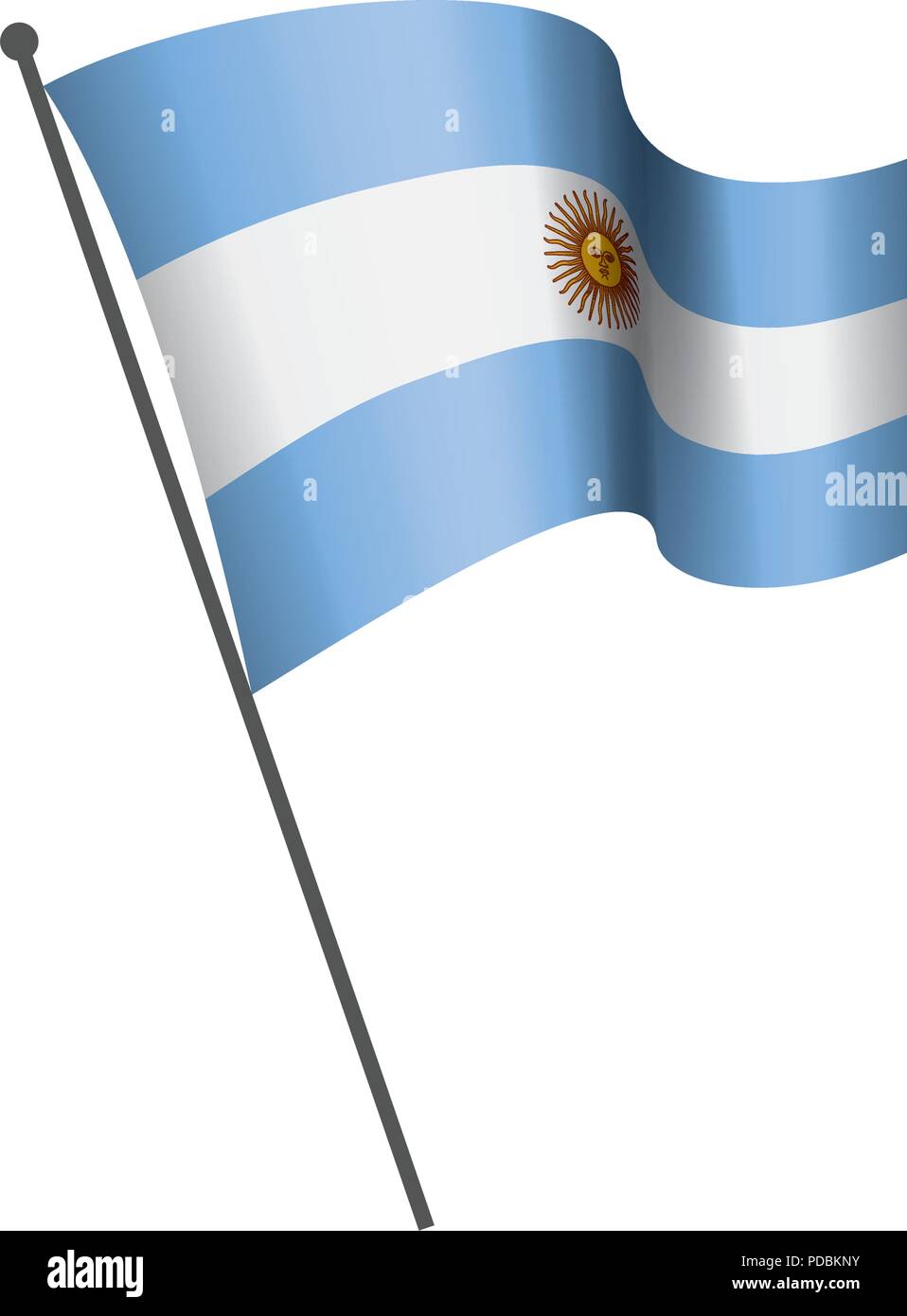 Argentina blue white sun flag Stock Vector Images - Alamy