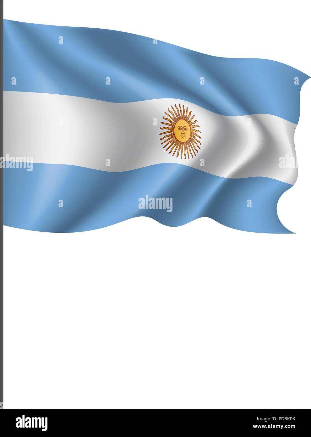 Argentina flag, vector illustration on a white background Stock Vector ...