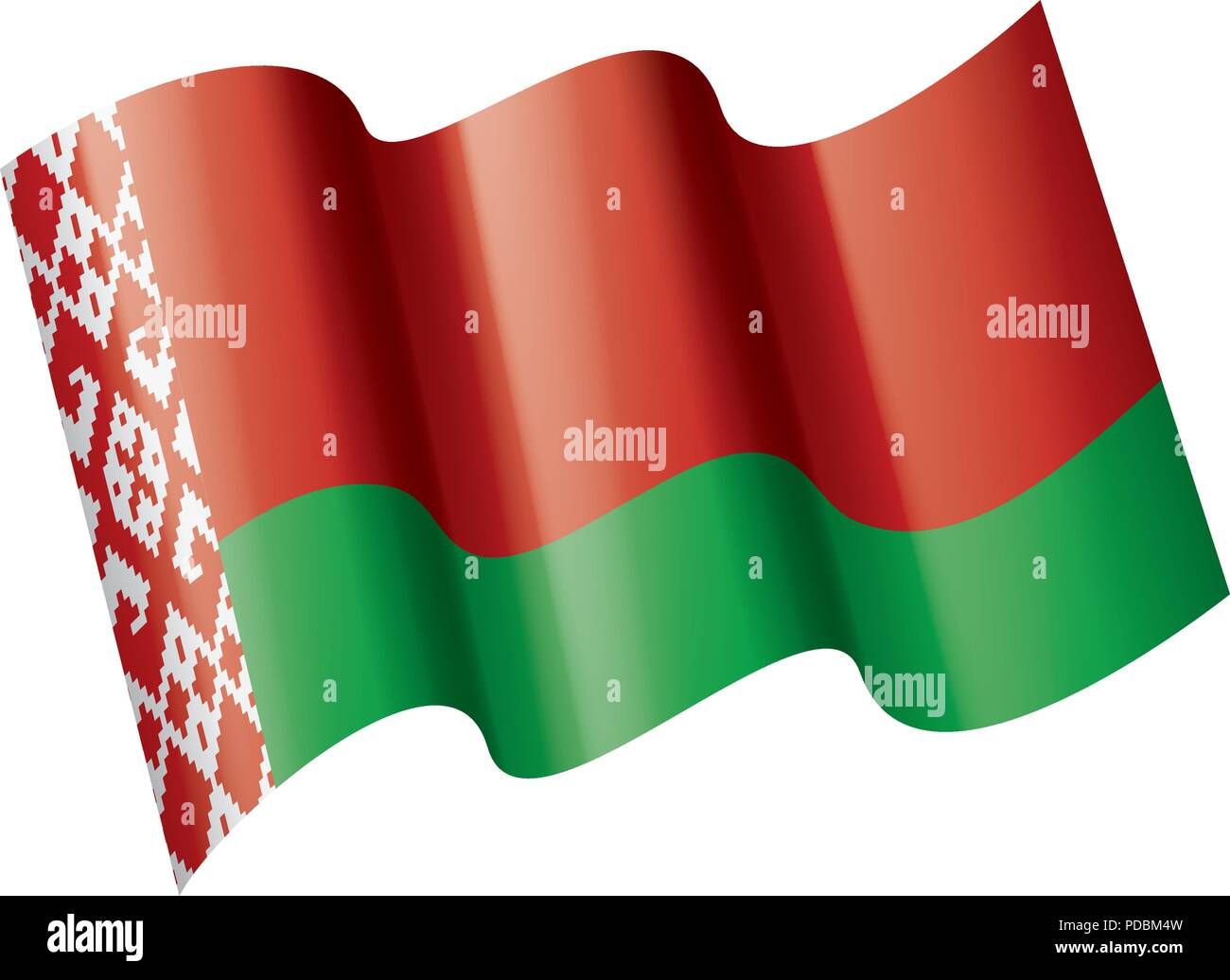 Belarus flag, vector illustration on a white background Stock Vector ...