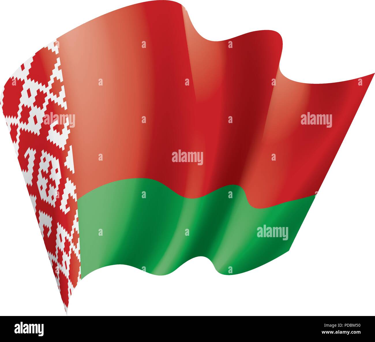 Belarus flag, vector illustration on a white background Stock Vector ...