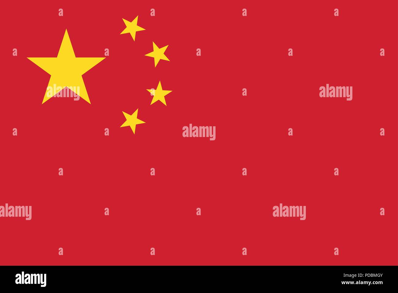 Vector Image for the official flag of China. China flag, Based on the ...